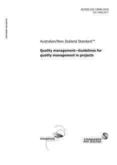 AS/NZS ISO 10006 PDF - Norm Library