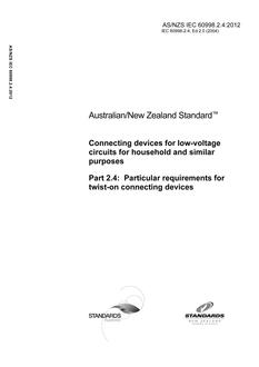 AS/NZS IEC 60998.2.4 PDF - Norm Library
